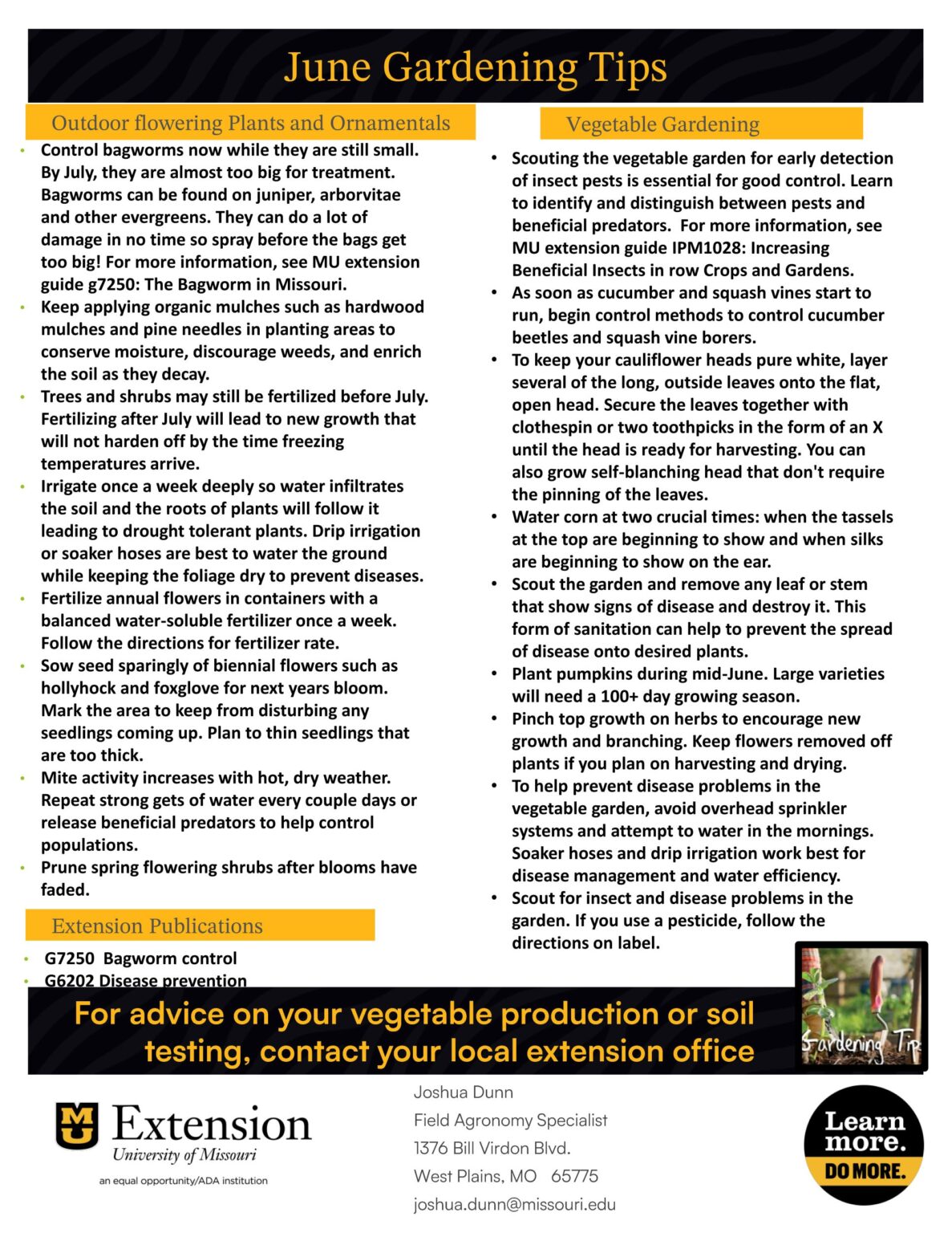 June Gardening Tips – June 2025 – Ozark Farmers CO-OP